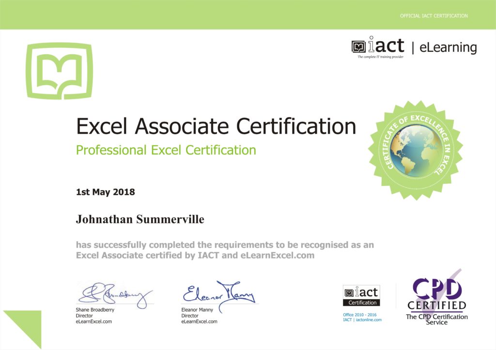 New Excel Master - eLearnExcel